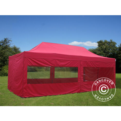 Faltzelt Faltpavillon Wasserdicht FleXtents Xtreme 60 4x8m Rot,