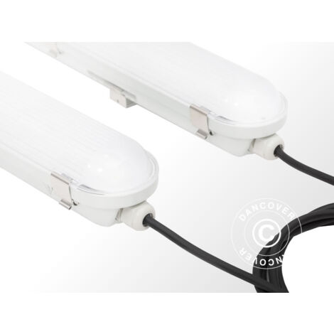 Industrielle LED-Lichtleiste mit zwei angeschlossenen