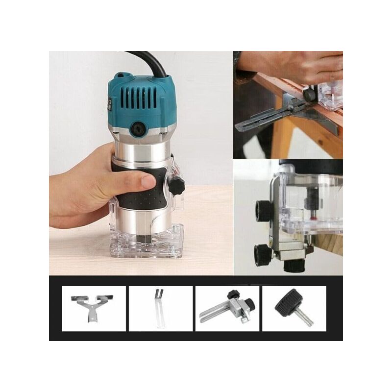 Fresatrice Verticale Elettrica 710W 6MM Rifilatore fresa X Legno Trimmer