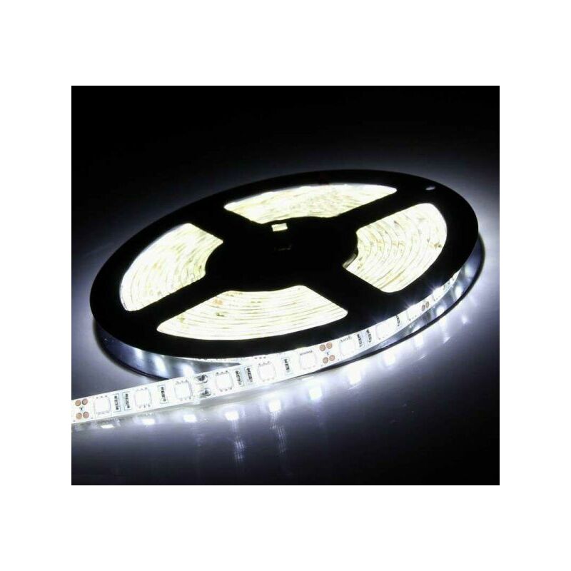 BOBINA STRISCIA STRIP LED 5050 FLESSIBILE 5M ADESIVA LUCE INTERNO ...