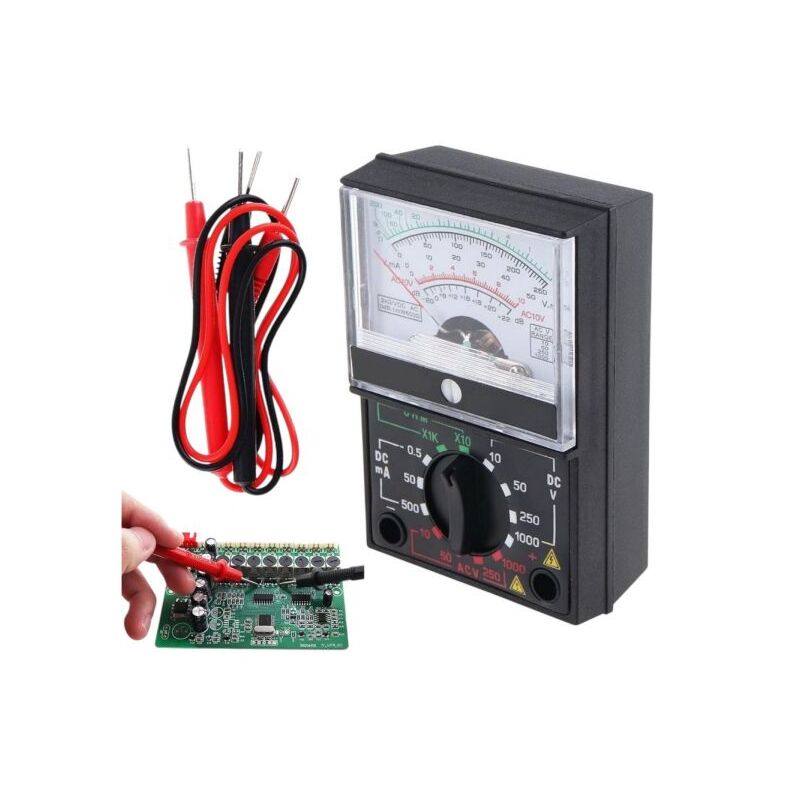 Multimetro Analogico Tester Puntali Misuratore Tensione Amperometro ...