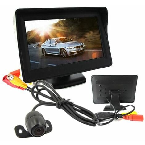 Monitor 4.3" kit Telecamera Retromarcia Auto Retrocamera Camper ...