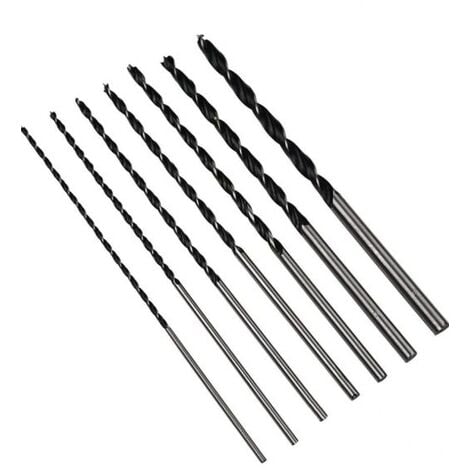 SERIE 7 PUNTE TRAPANO PER LEGNO LUNGHE 300 mm Ø 4, 5, 6, 7, 8, 10 e 12 mm