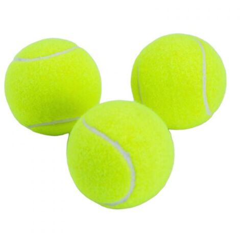 Set 3 palle da tennis gialle padel gioco per animali allenamento ...