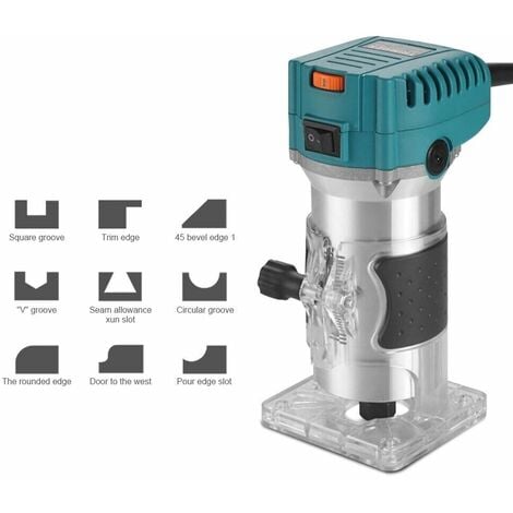 Fresatrice Verticale Elettrica 800W 6.35MM 6MM 8MM Rifilatore fresa per ...