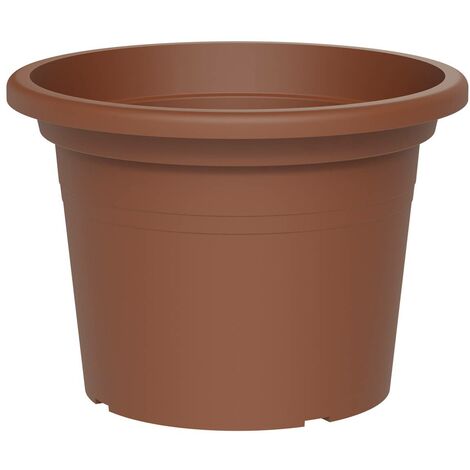 TeraPlast™ Pflanzgefäße BASIC rund Clay braun 18 cm - Kunststoff