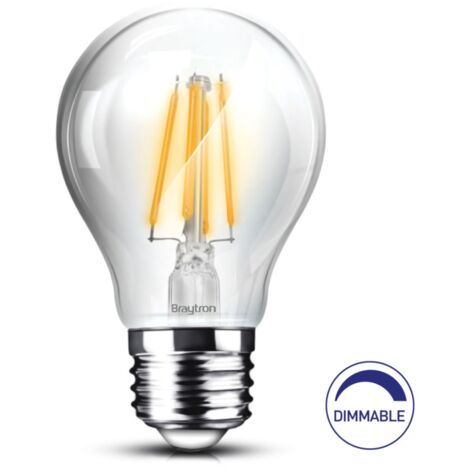 Ampoule A60 filament dimmable LED E27 7W 3000K Braytron