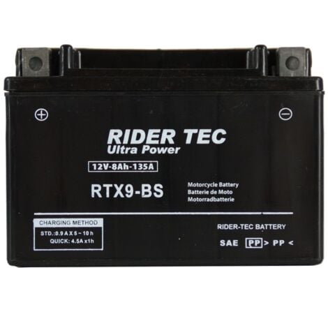 Batterie Moto Rtx9-bs Sans Entretien 12v 8ah 135a Rider-tec