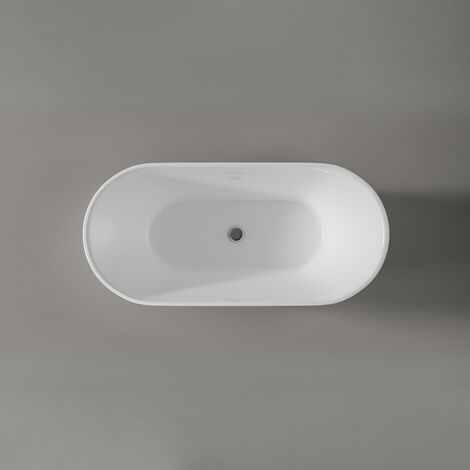 Freistehende Badewanne Bernstein MIO 2.0 170x75x58 cm Weiß
