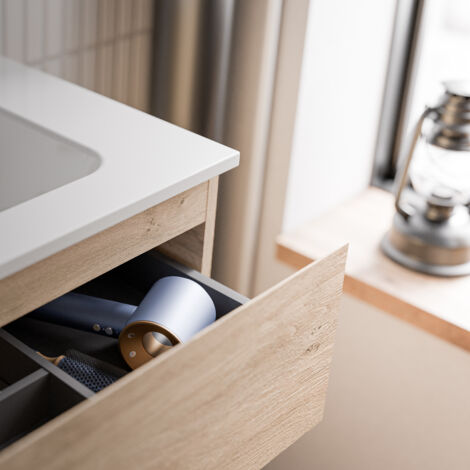 Unterschrank Bernstein AVA 80 cm mit Keramik Waschbecken ...