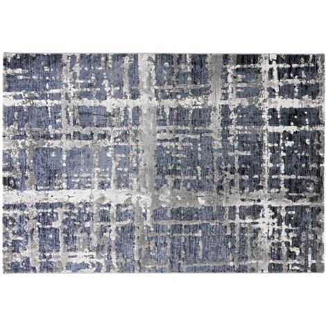 tappeto "double" blu, 110x170 cm