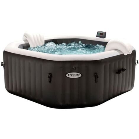 piscina idromassaggio gonfiabile ottagonale intex "pure spa bubble e ...