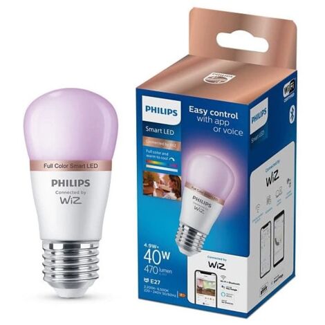 lampadina led smart philips e27, 470 lm