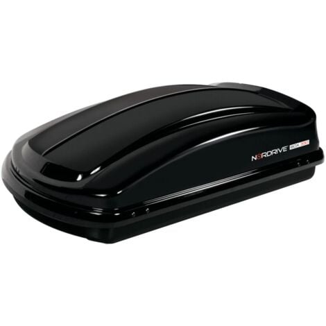 box tetto per auto 330 litri in abs nero lucido - n60002