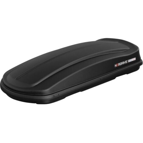 box tetto per auto 430 litri in abs nero goffrato - n60016