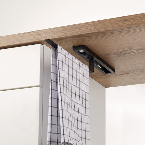 SOTECH Teleskop-Handtuchauszug STYLE Montage an Waschtisch in Bad und Küche - 1-armig schwarz ...