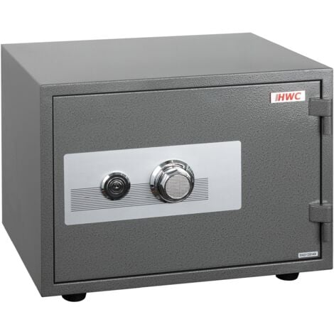 Coffre-fort ignifuge double sécurité serrure etcode 38x50x44 cm 19l ...