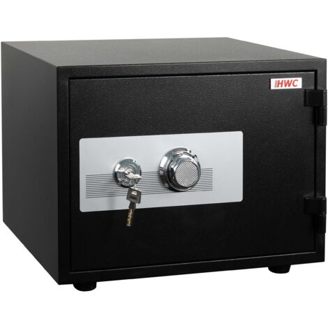 Coffre-fort ignifuge double sécurité serrure etcode 38x50x44 cm 19l ...