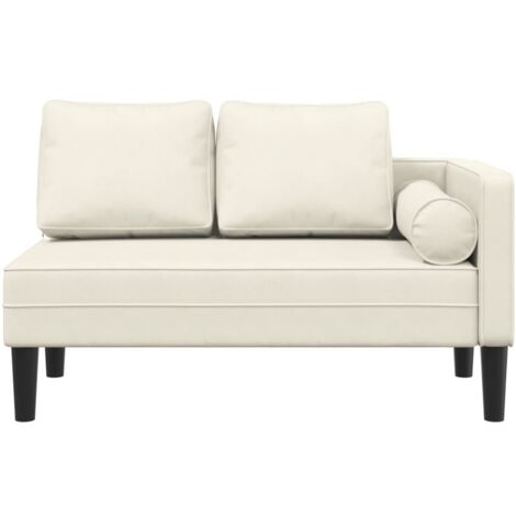 Méridienne chaise longue canapé pour intérieur avec coussins en velours ...