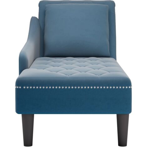 Méridienne chaise longue pour intérieur avec coussin et accoudoir droit ...