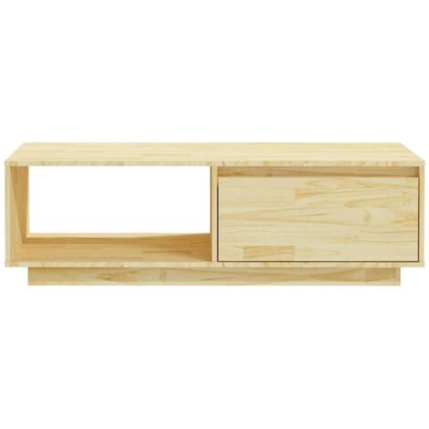 Table basse de salon en bois brut meuble de rangement de style rustique ...