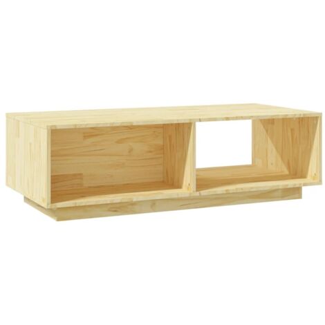 Table basse de salon en bois brut meuble de rangement de style rustique ...