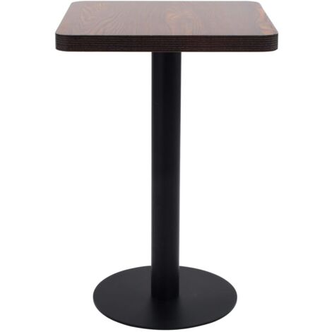Table d'appoint stable pour coin repas restreint table bistrot noire ...