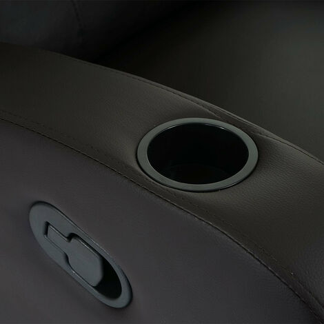 Fauteuil TV chaise longue relax inclinable avec repose-pieds accoudoirs ...