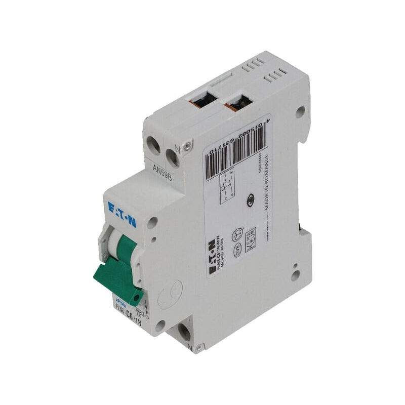 Disjoncteur de protection de ligne 6A EATON PLN6C61N