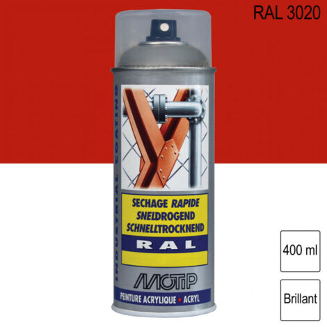 Peinture spéciale motoculture couleur ROUGE HONDA - Aérosol 400ml