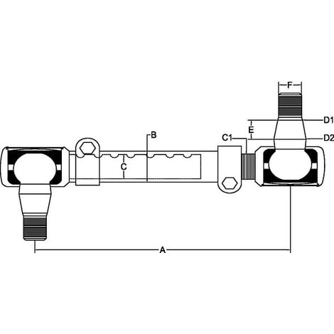 Barre d'accouplement complète UNIVERSEL SHP725KR