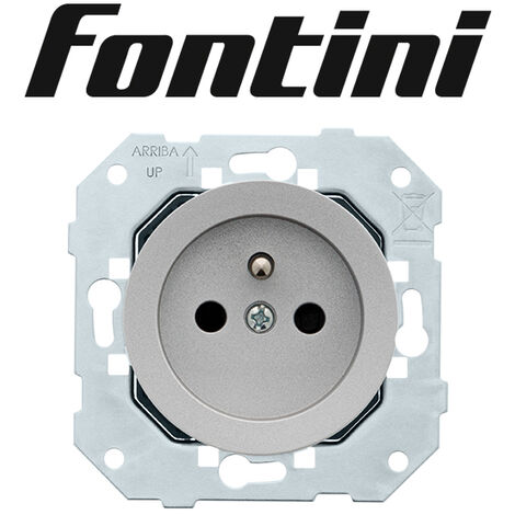 Prise 2p+t ALU GLOSSY DOM - FONTINI