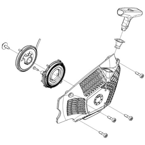 Lanceur complet tronçonneuse Husqvarna 565, 572XP - 575527604