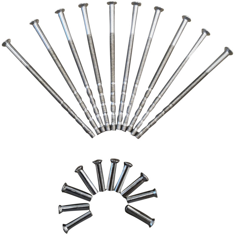 Vis reliure M4 laiton nickelé recoupable de Cadap Vis 4mmX90mm + douille