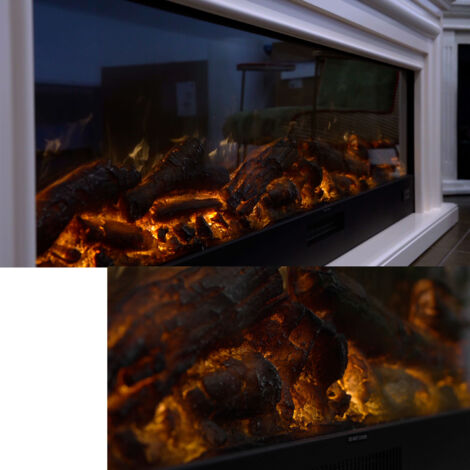 Sined Fireplace Ispica Cheminee Electrique Encastrable Long 108 Cm ...