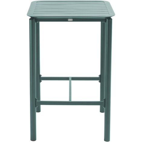 Table haute de terrasse vert foncé