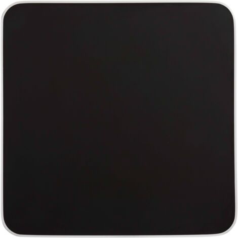 Table haute 60 cm inclinable plateau noir/argent et pied noir