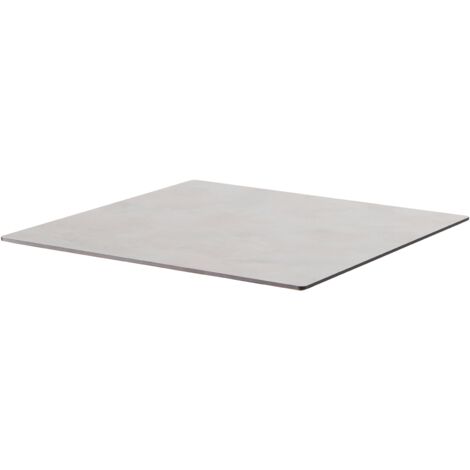 Plateau de table stratifié 60x60 cm beton gris clair