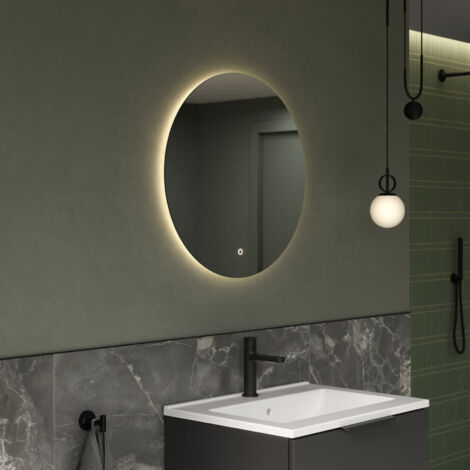 Specchio luminoso a LED Specchio da bagno 2712 con riscaldamento dello ...