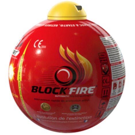 Boule extinctrice - Protection incendie - Intérieur extérieur - Sans ...
