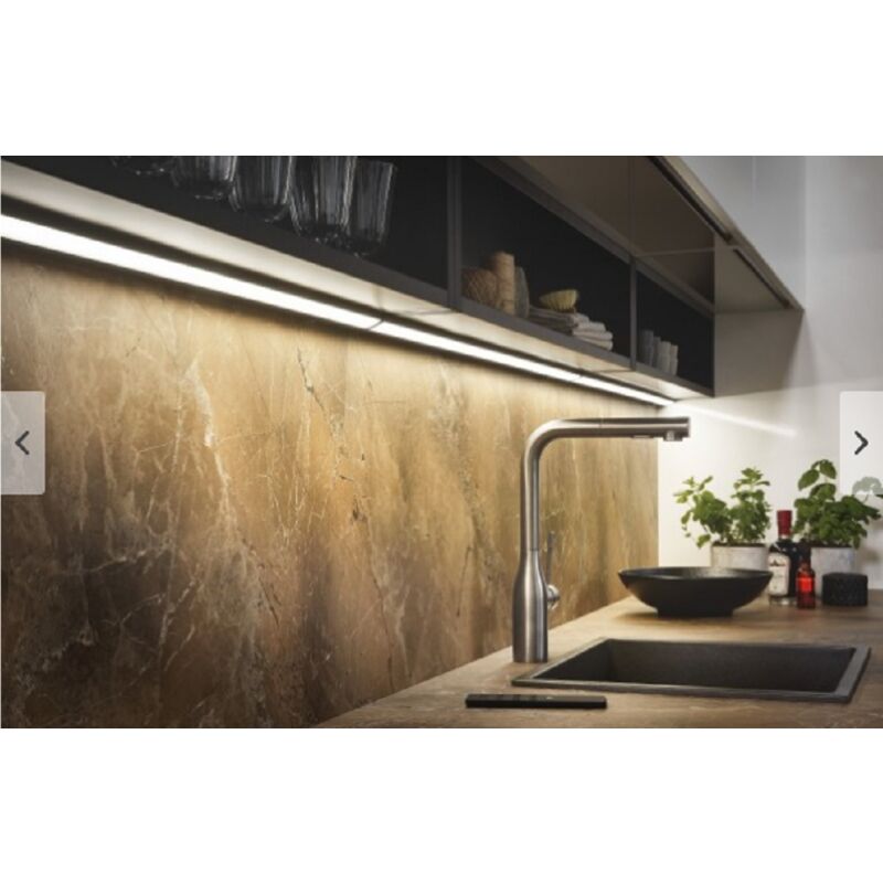 HERA MODENA Unterbauleuchte 900 mm schwarz LED Neutralweiß Kunststoff