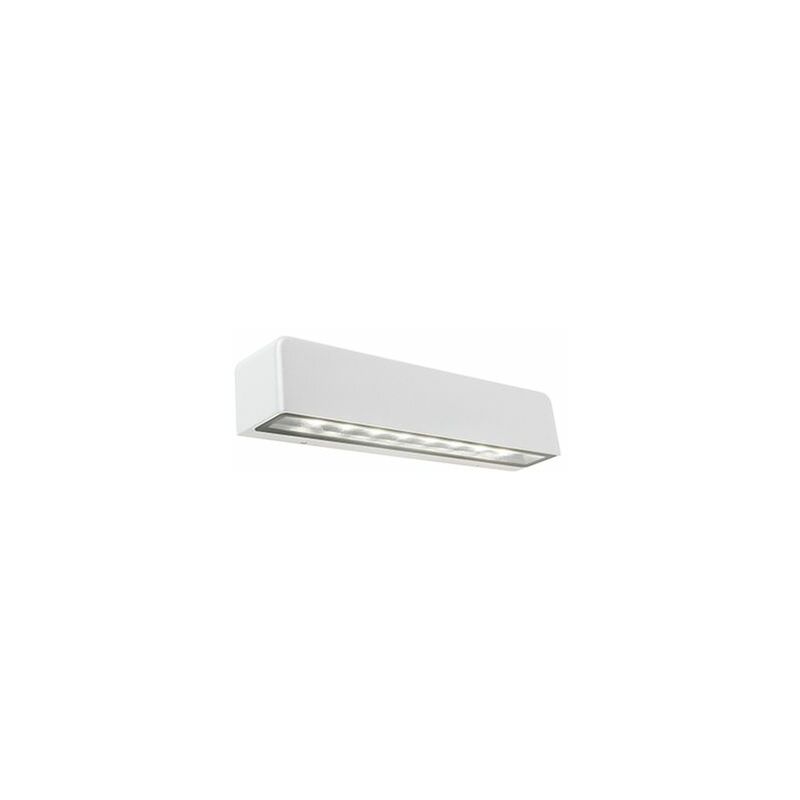 Applique segna passo 9w luce led 3000k da esteno in alluminio bianco Esovit