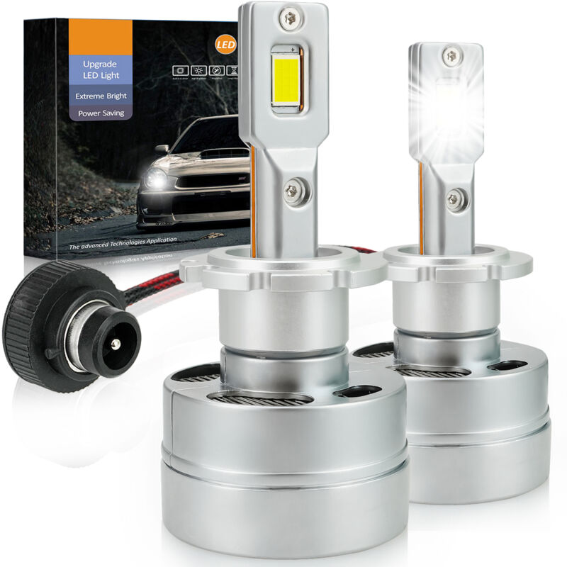 Kit Full Led Premium D2S D2R 80W 6000K 12000 Lumen 100% Canbus Piu Luminoso