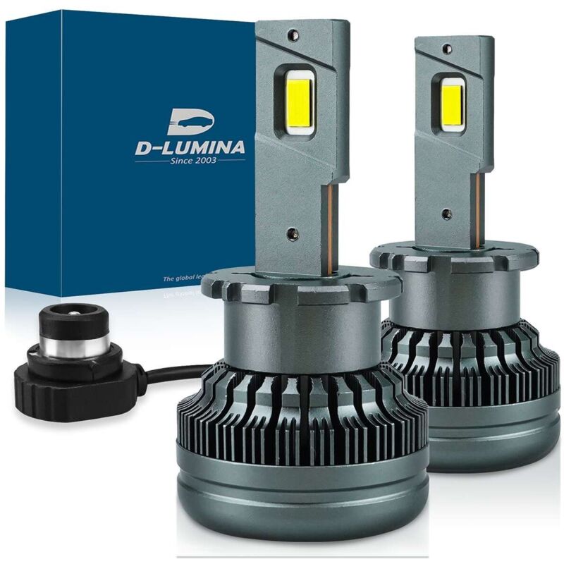 Kit Full Led Ultra Mini D2S D2R 70W 6000K 13000 Lumen 4 Volte Piu ...