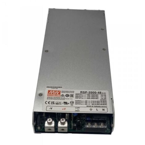MW MEAN WELL RSP-2000-48 Alimentatore Led 2000W 48V 42A Senza Ventola Input 220V e 110V