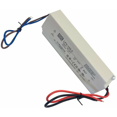 MeanWell LPV-100-5 Alimentatore Trasformatore CV Impermeabile IP67 5V 60W 12A Input 220V e 110V