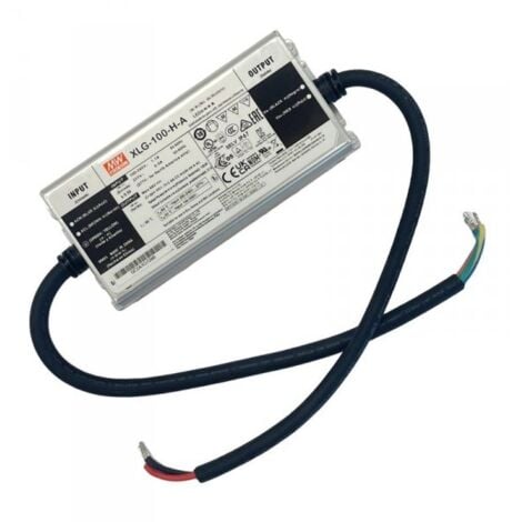 MW MEAN WELL XLG-100-H-A Led Driver Corrente Costante 2100mA 27-56V 100W IP67 Input 220V e 110V