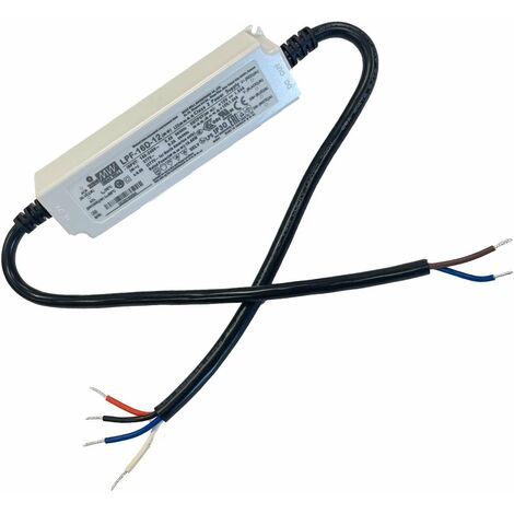 MeanWell LPF-16D-12 Alimentatore Led Driver CC CV 12V 1,34A 16W IP67 ...