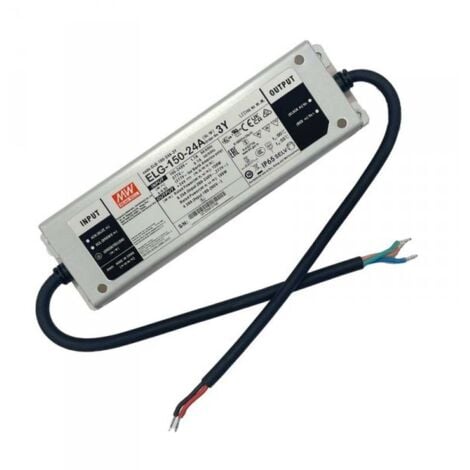 MW MEAN WELL ELG-150-24A-3Y Alimentatore IP65 150W 24V 6,25A Input 220V e 110V