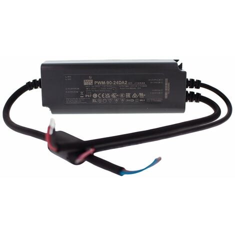 MeanWell PWM-90-24DA2 Alimentatore Led Dimmerabile DALI e DALI-2 90W 24V 3,75A IP67 Input 220V e ...